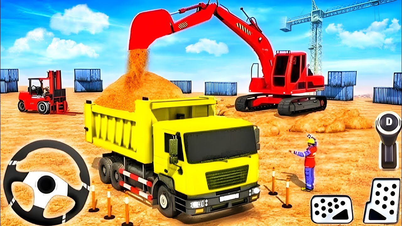 Real Construction Simulator 3D - JCB Excavator Driving Game - Android ...