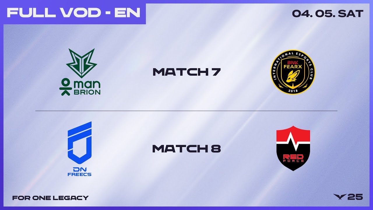 BRO vs BFX - DNF vs NS | 2025 LCK - YouTube