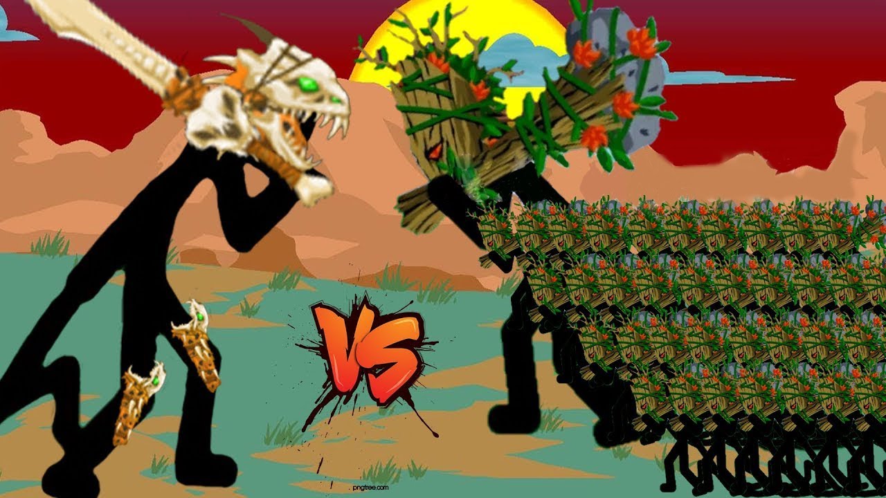 WAR OF GIANT, ARMY ACIENT GIANT VS RED ARMY LEAF GIANT X999999 | STICK ...