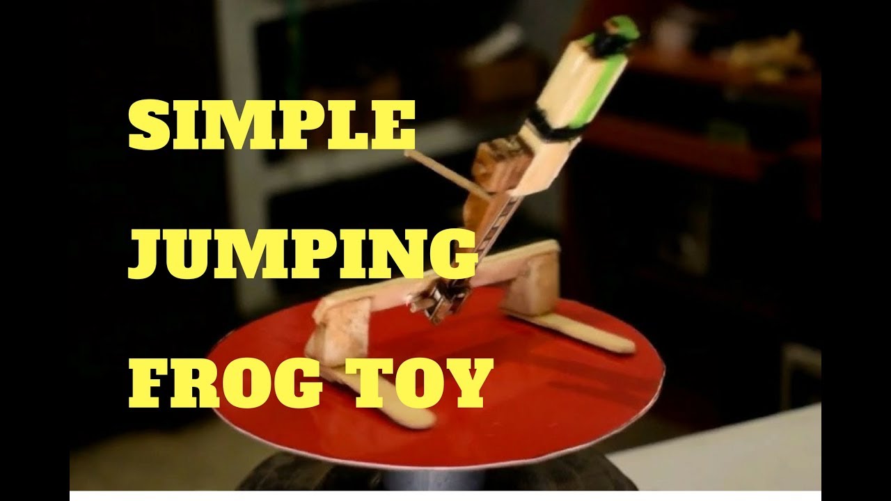 How To Make A Simple jumping frog toy /build your own Robot - YouTube