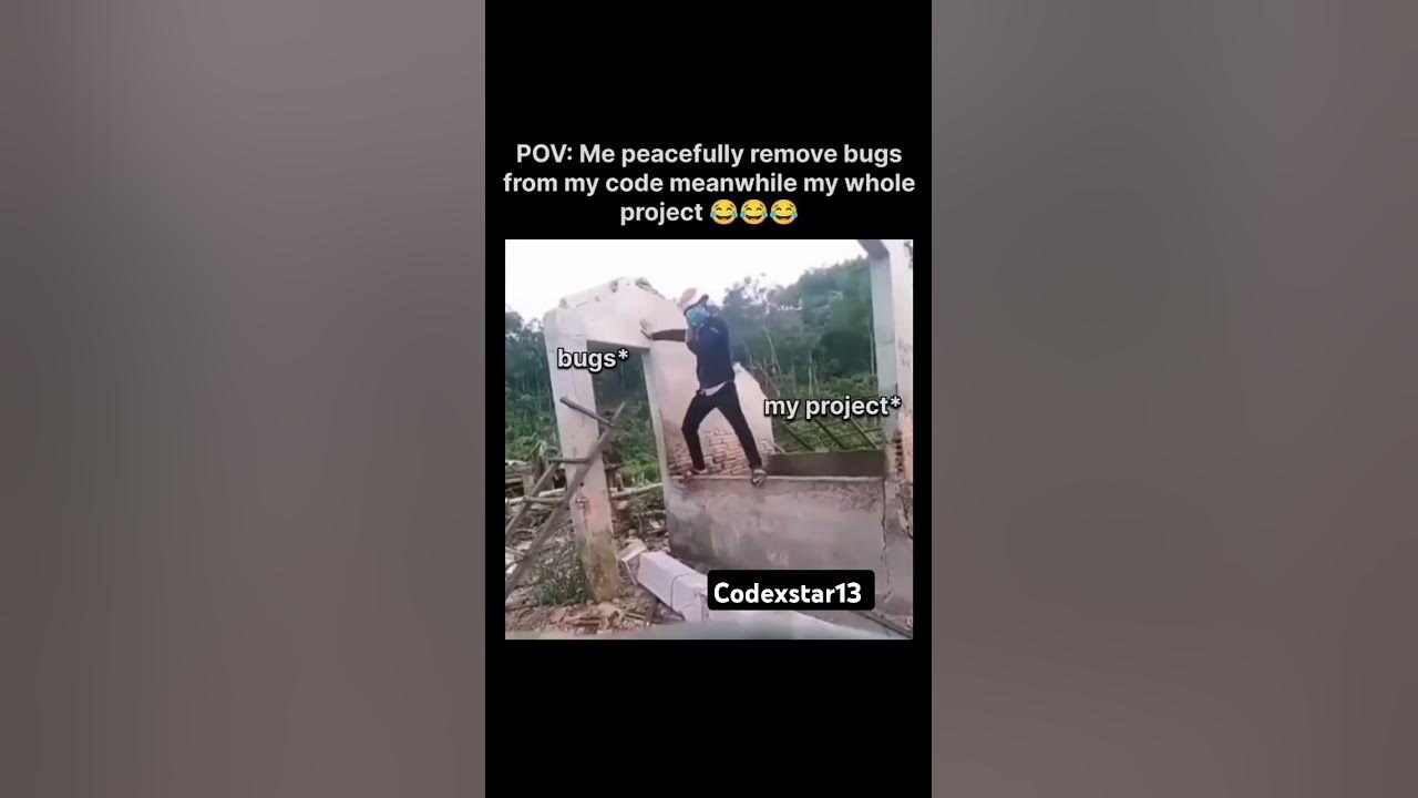 Tag your devloper friend #coding #bug #funny #meme #memes #project #java #comedy - YouTube