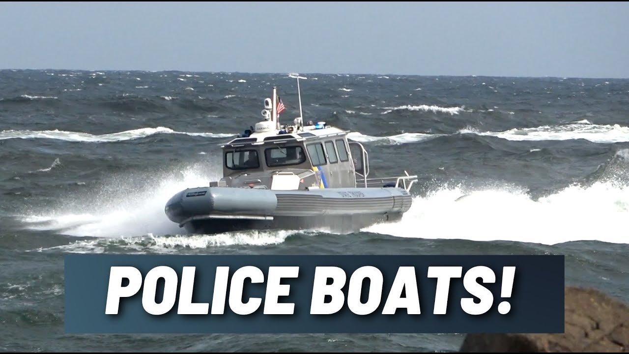 Police Boats, Coast Guard Boats, Rescue Boats at Manasquan Inlet - YouTube