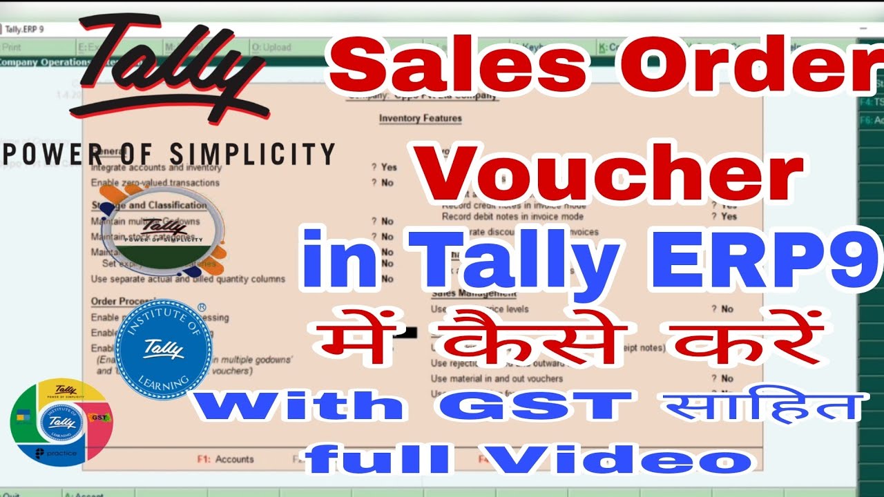Sales Order Voucher In Tally ERP9 With GST tally india gst YouTube sales-order-voucher-in-tally-erp9-with-gst-tally-india-gst-youtube