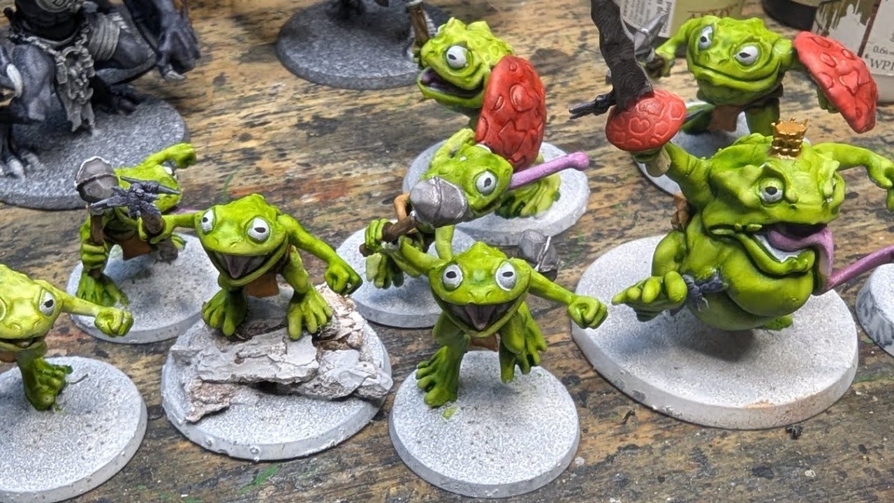 Warboss Fitz is live! Painting bullywogs - YouTube