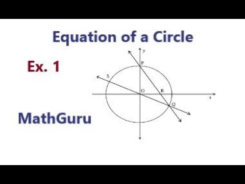 Equation of a Circle | Gr. 11-12 | Example 1 - YouTube