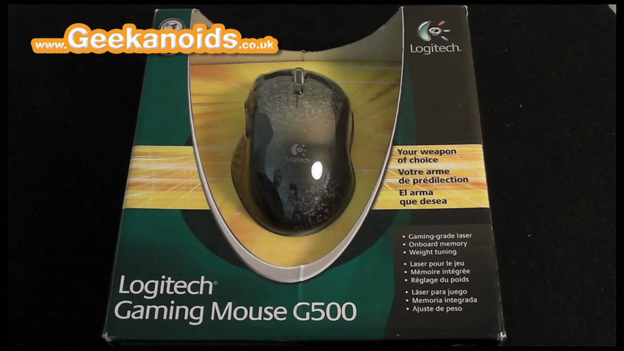 Logitech Gaming Mouse G500 Review - YouTube