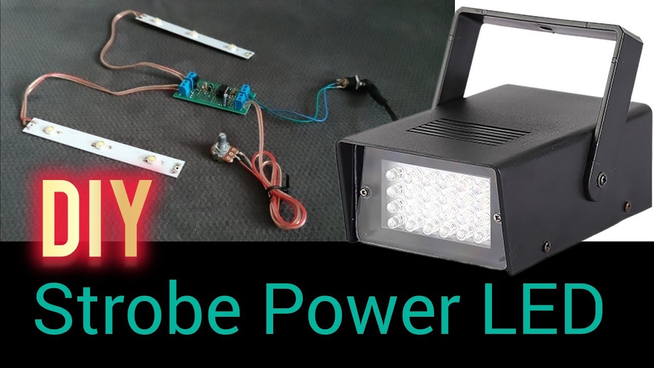 Epilepsy warning! Strobo strong light DIY Mocny Stroboskop DIY starkes ...