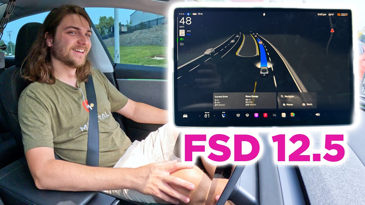 FSD 12.5 is SOOO GOOD! | Near Perfect First Drive - YouTube