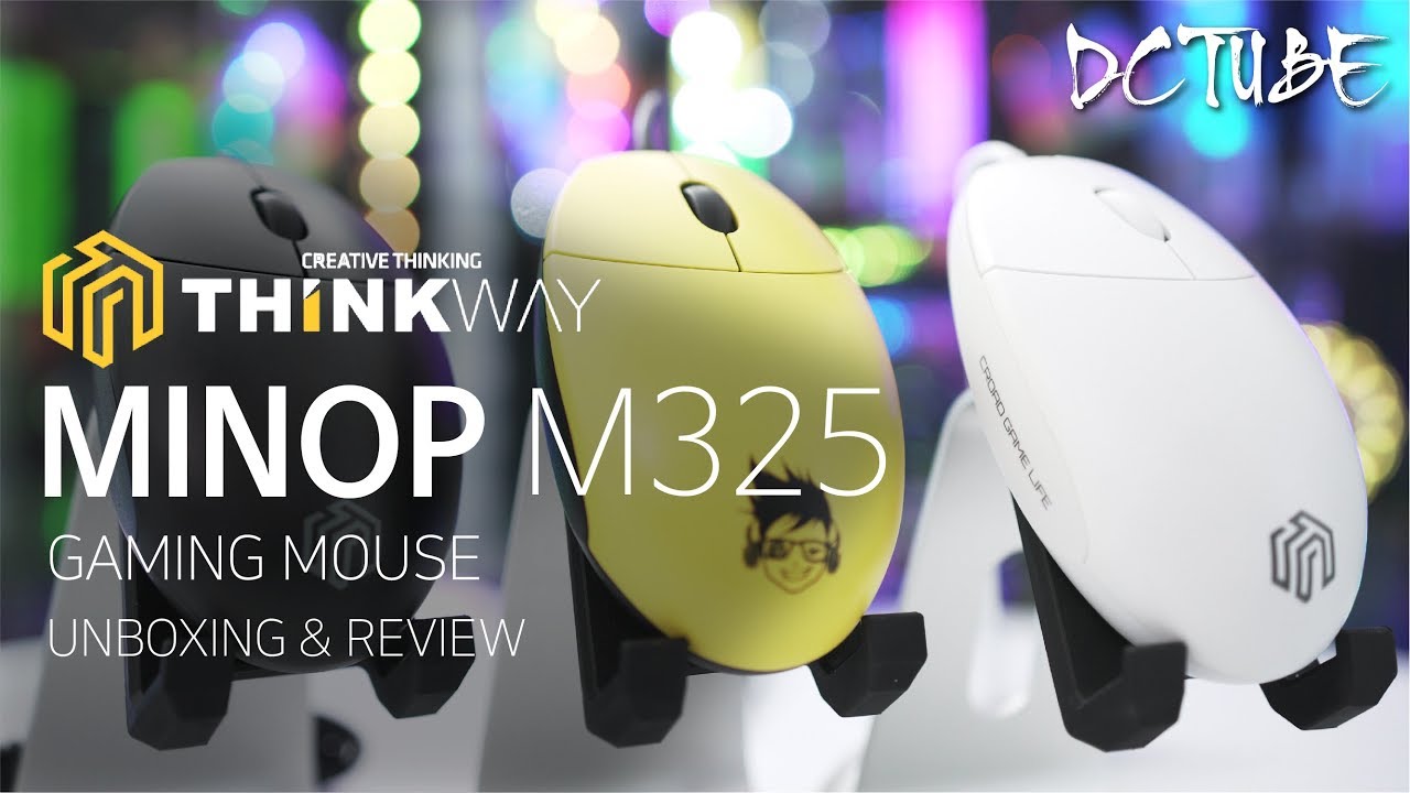 씽크웨이 M325 미니옵 게이밍 마우스 리뷰 "클로그립? 아재는 팜그립이지" [4K] - YouTube