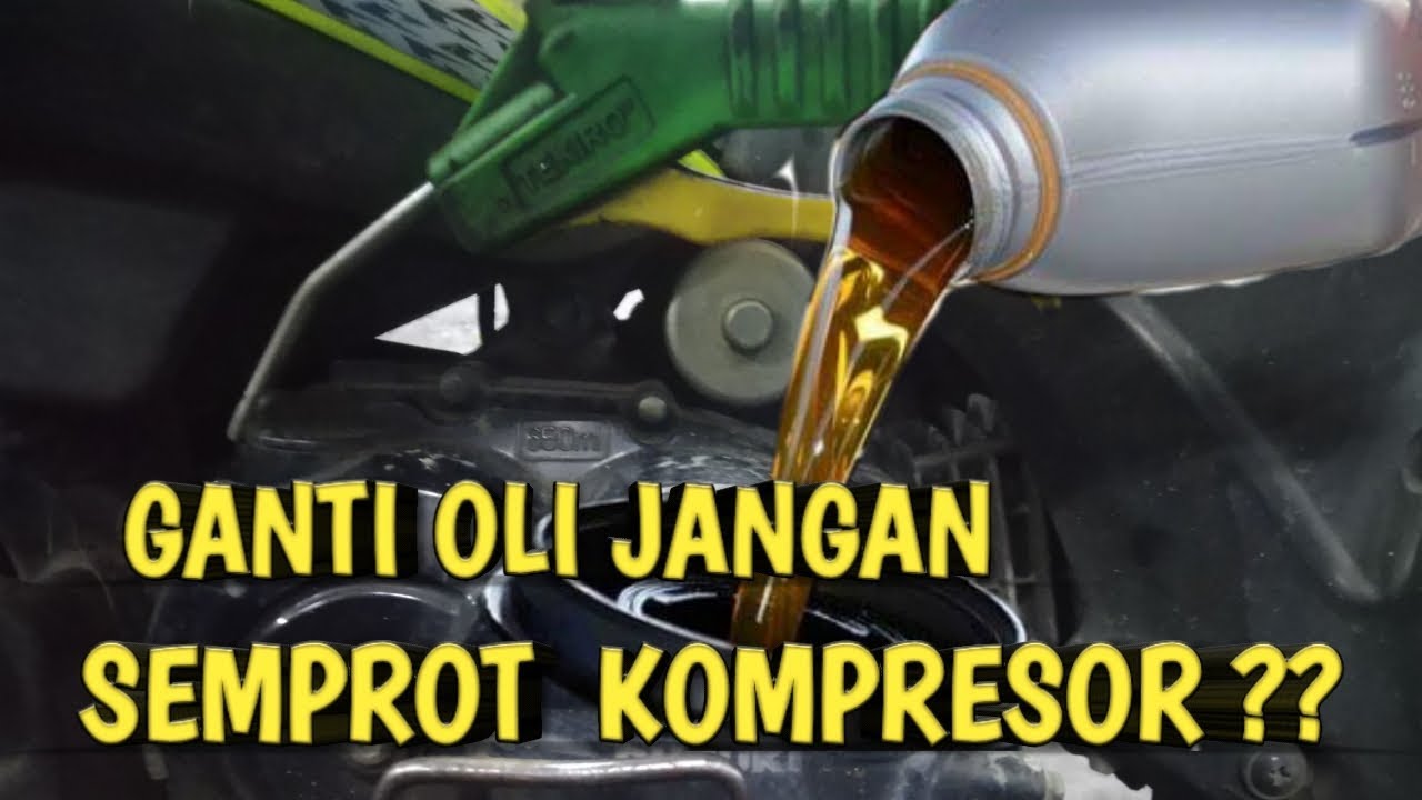 Cara ganti oli mesin yang benar || jangan di semprot - YouTube