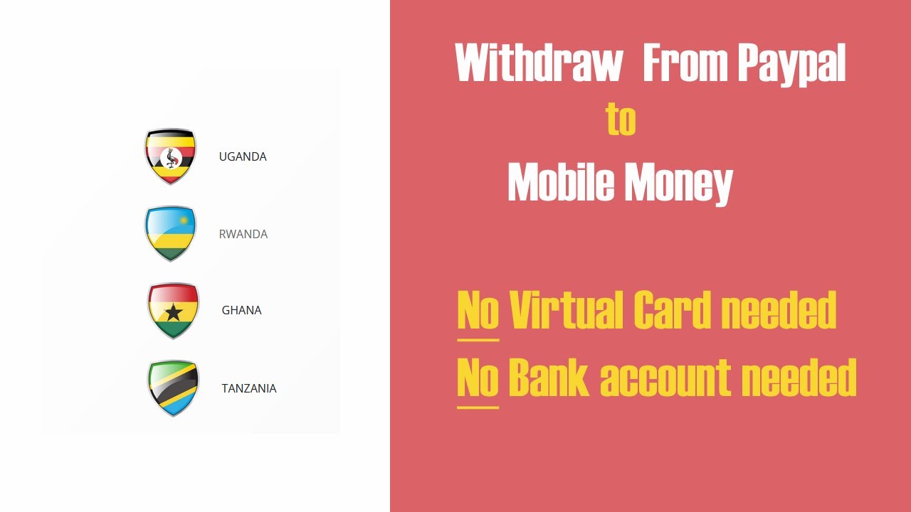 How to Withdraw money from PayPal to Mobile money in Uganda, Ghana ...
