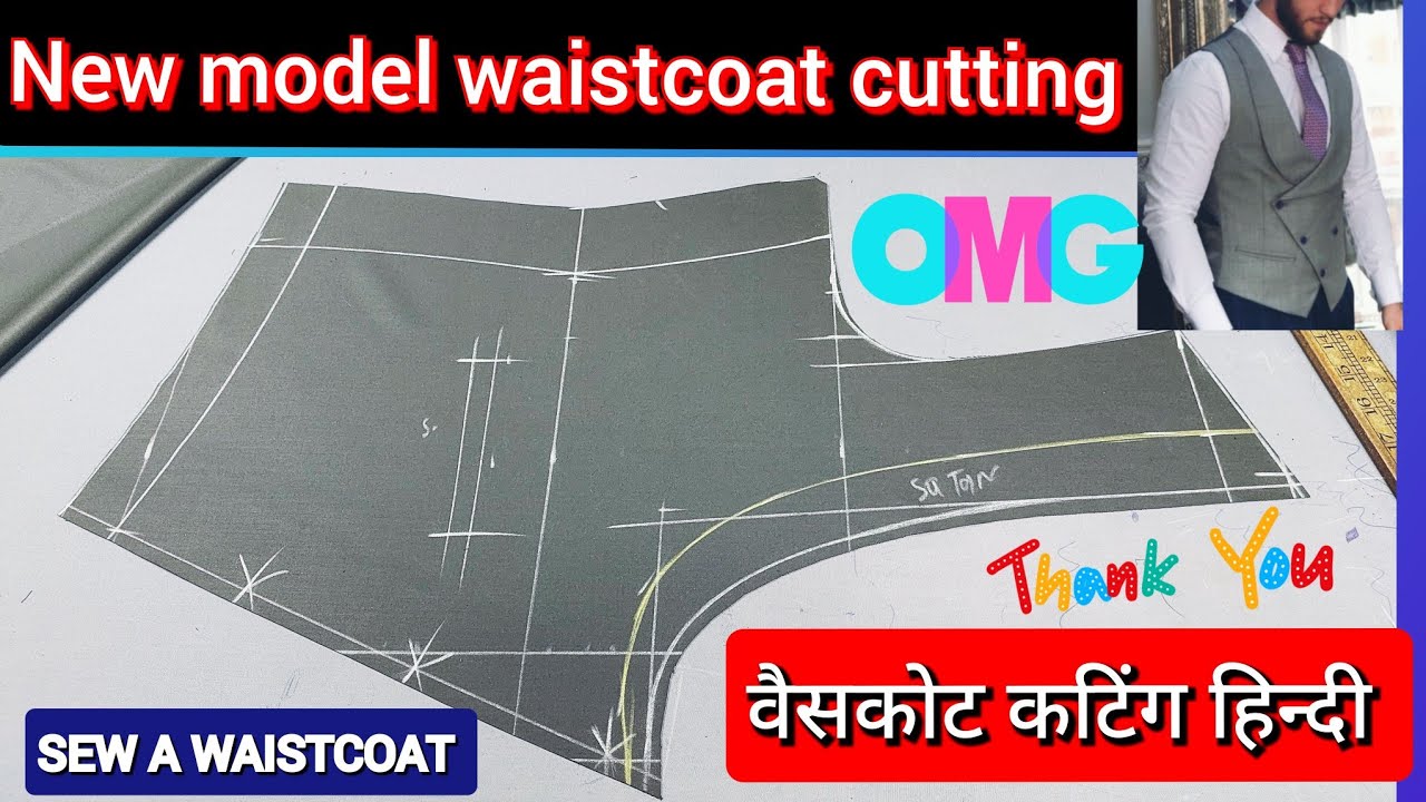 New model Italian fitting waistcoat cutting | waistcoat cutting hindi ...