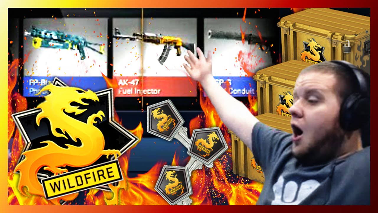 CS:GO 100 Wildfire Operation Cases! AK-47 Fuel Injector & M4A4 The ...