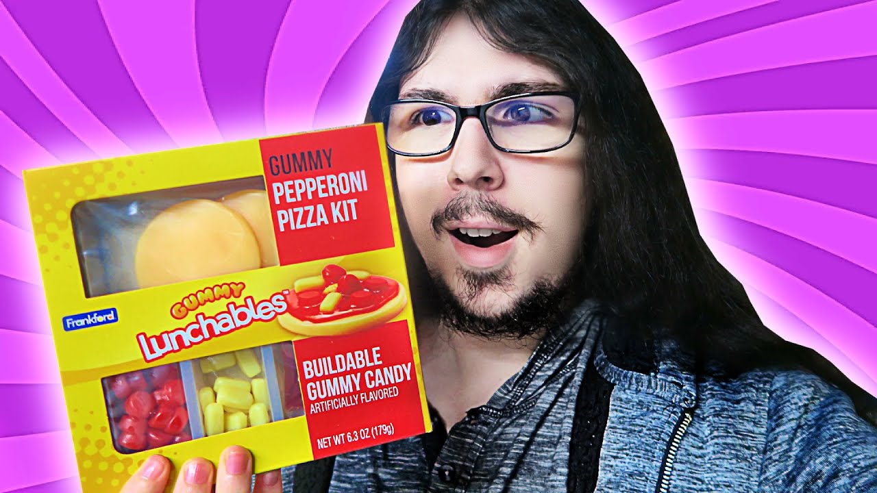 Gummy Pizza Lunchables? (Weird Gummy Foods) - YouTube