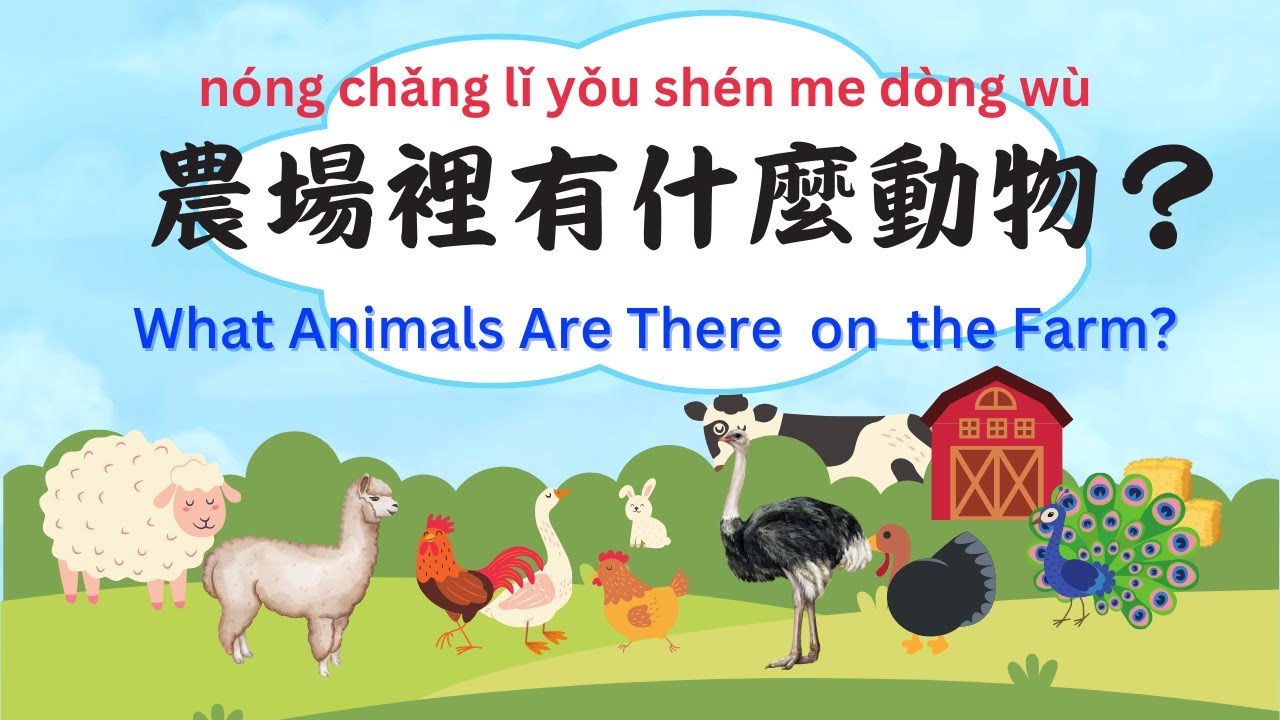 【最全農場動物】句型書pattern book繁體雙語-the most complete range of bilingual farm ...
