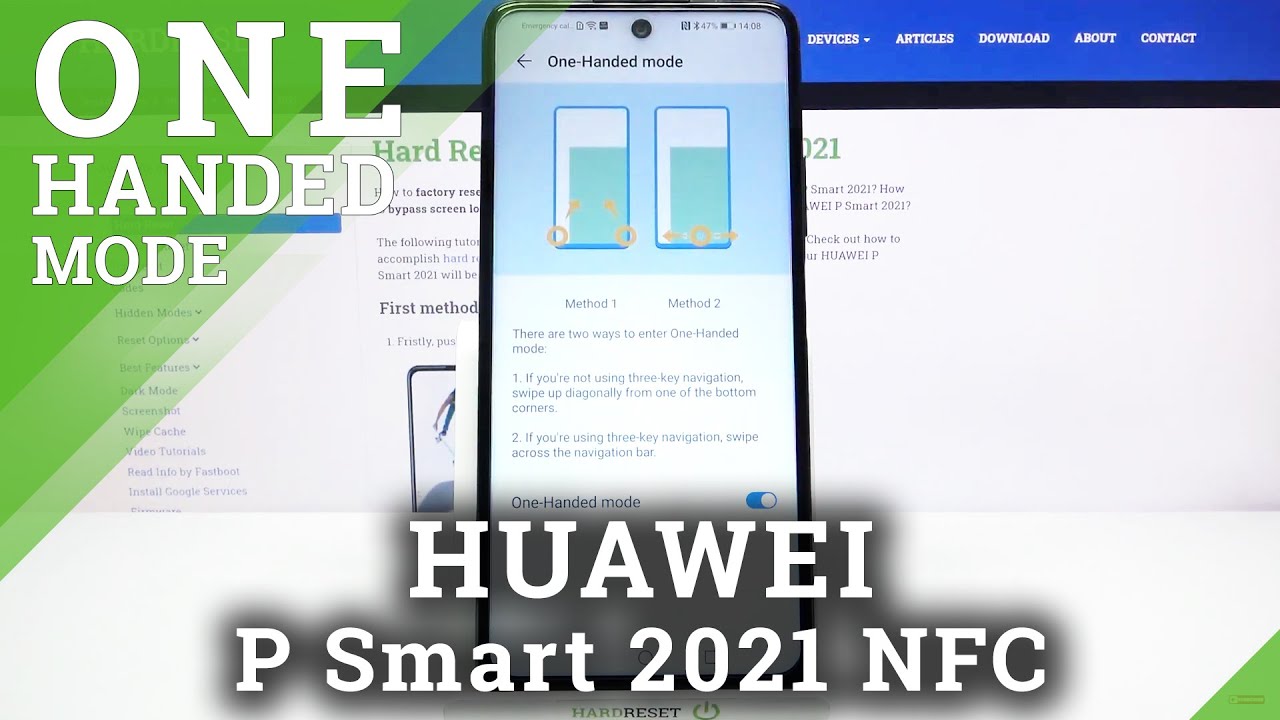 How to Use One Handed Mode in Huawei P Smart 2021 NFC? - YouTube