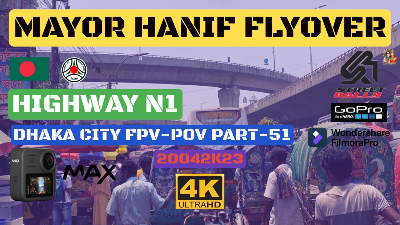 DHAKA CITY FPV-POV PART-51 | GETTING INTO DHAK-MAWA EXPRESSWAY VIA ...