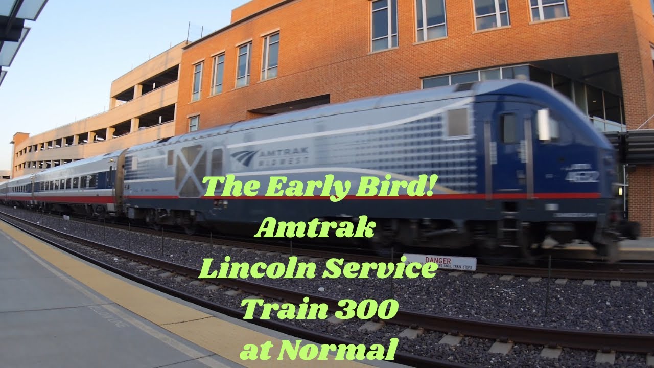 Amtrak Lincoln Service Train 300- The Early Bird! - YouTube