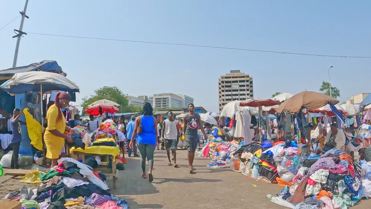CHEAPEST STREET MARKET IN GHANA, ACCRA - YouTube