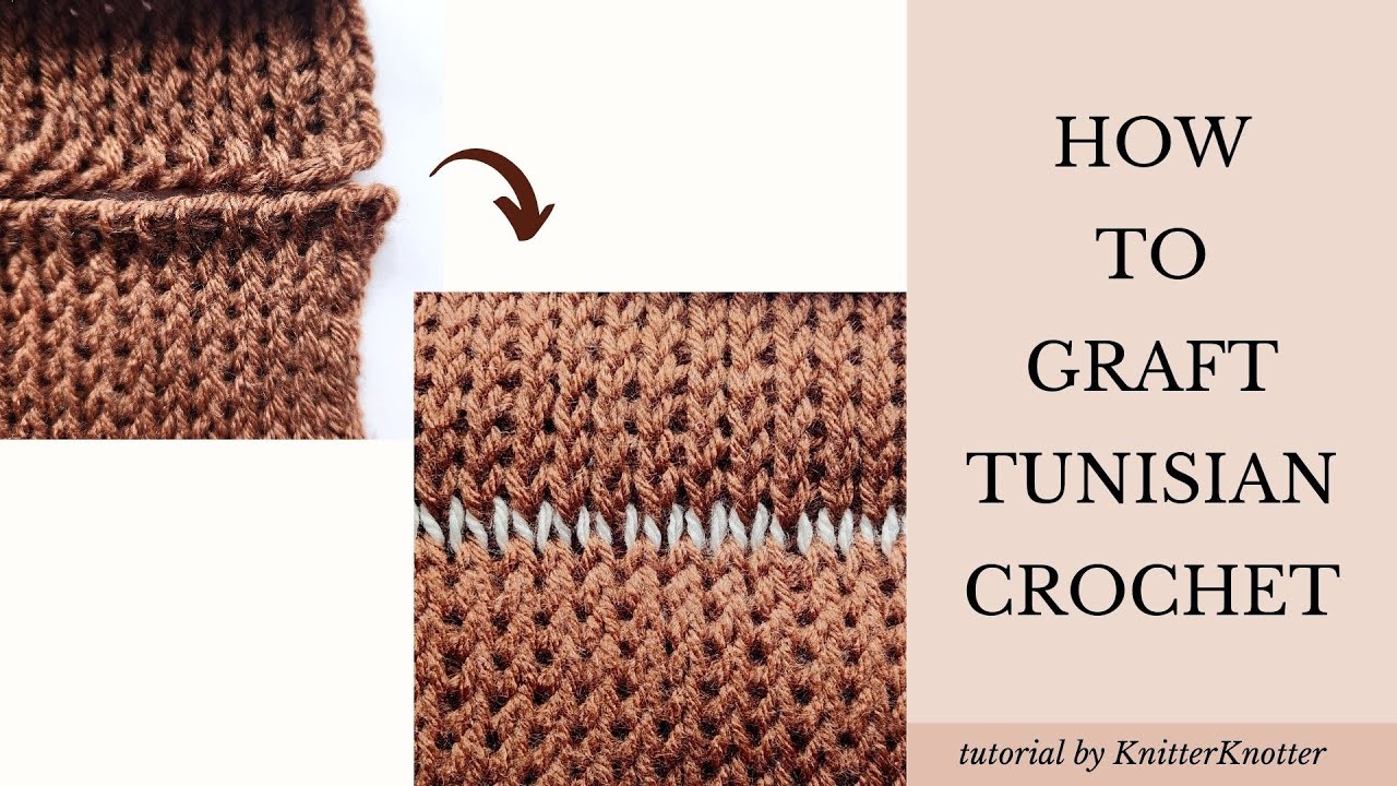How to Graft Tunisian Crochet - Right handed - YouTube