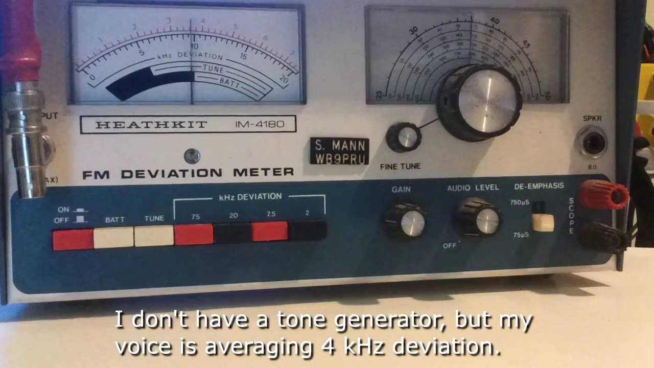 Heathkit IM-4180 Deviation Meter - YouTube