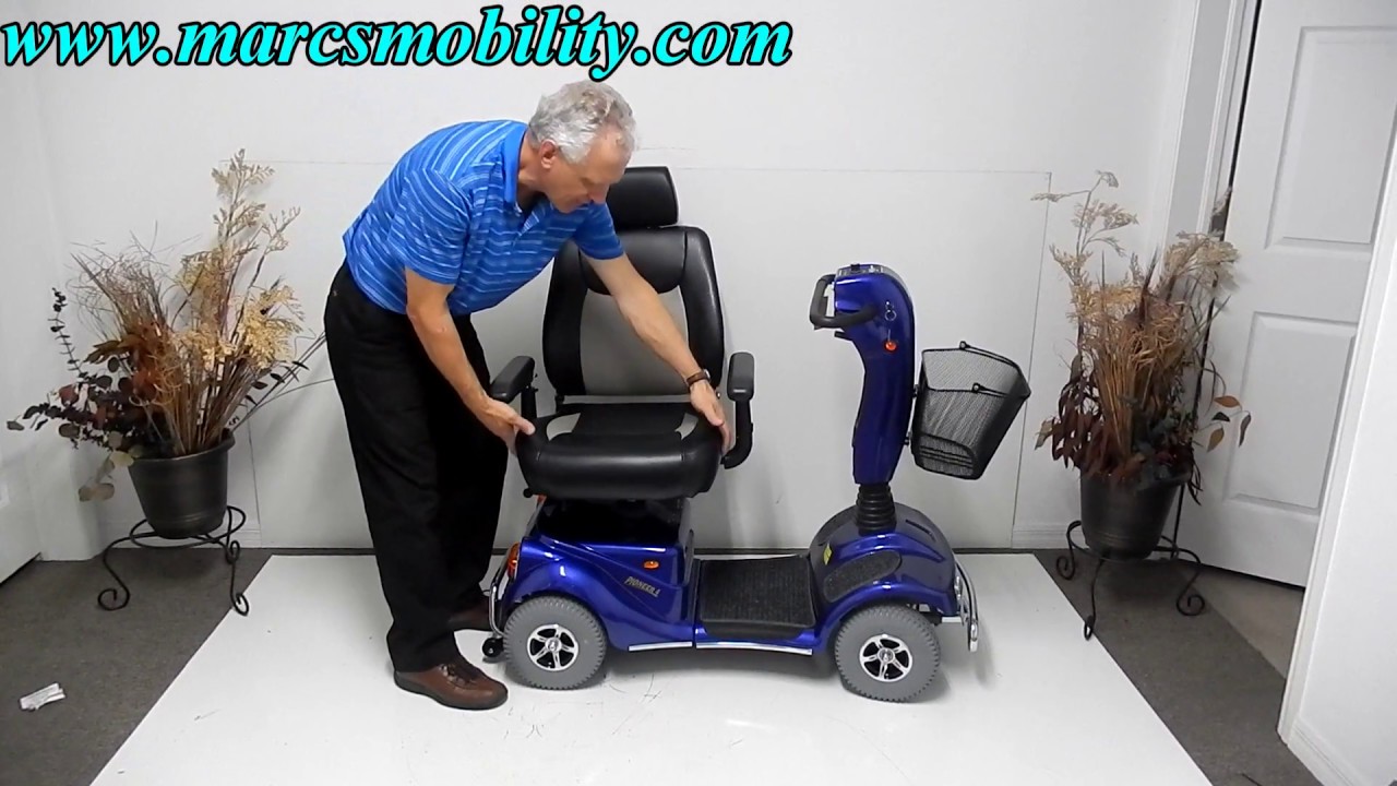 Merits Pioneer 4 S141 - New 4 Wheel Motorized Scooter - YouTube