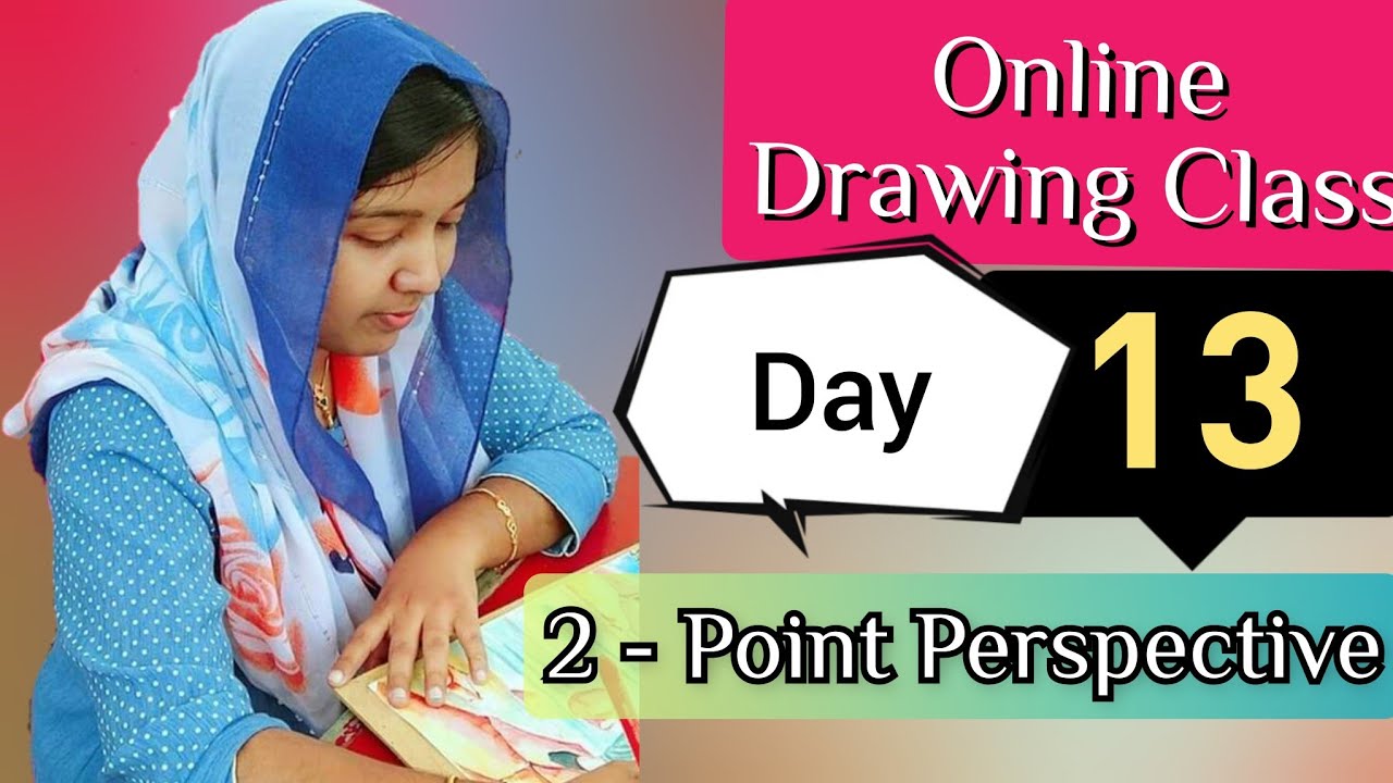 How to Draw 2-Point Perspective for Beginners/How to Draw a Town in 2 ...