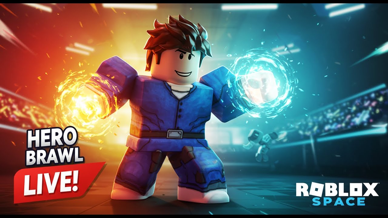 Playing Hero Brawl LIVE! | Roblox Space Gaming Stream : ROBLOX Space ...