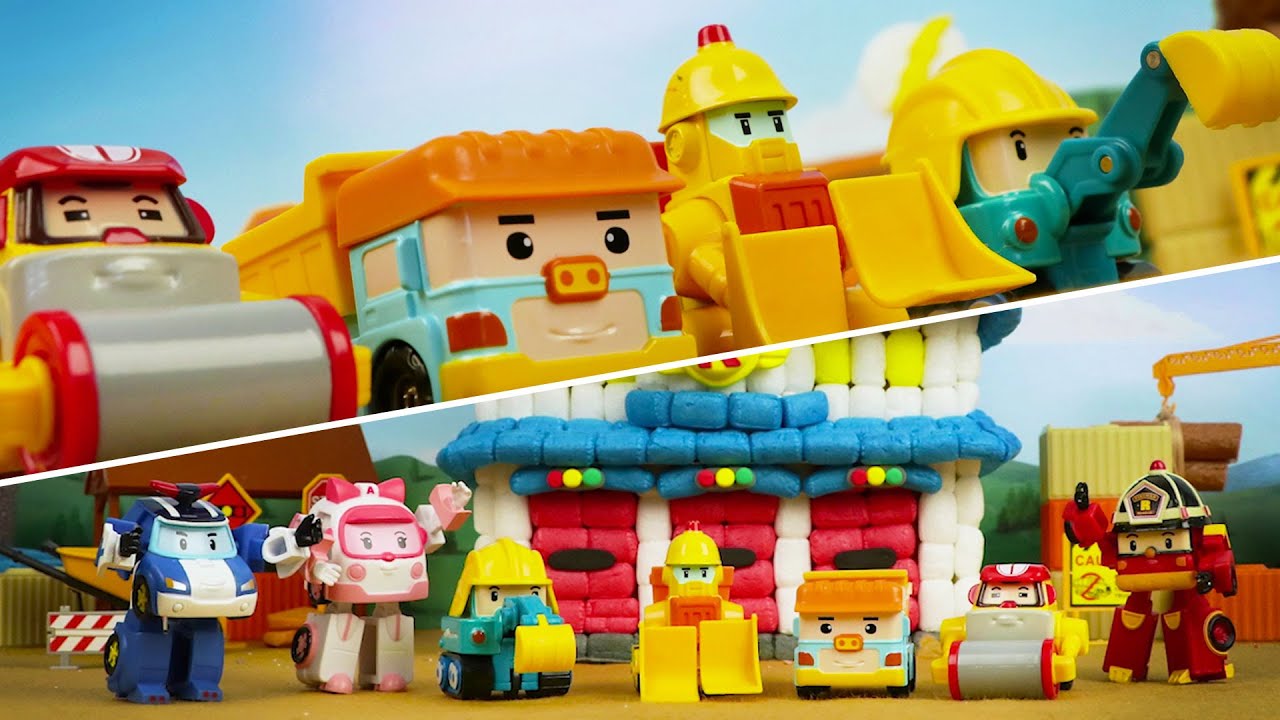 Popular Toy Car Nursery Rhymes│POLI Car Songs│School Bus Safety Song ...