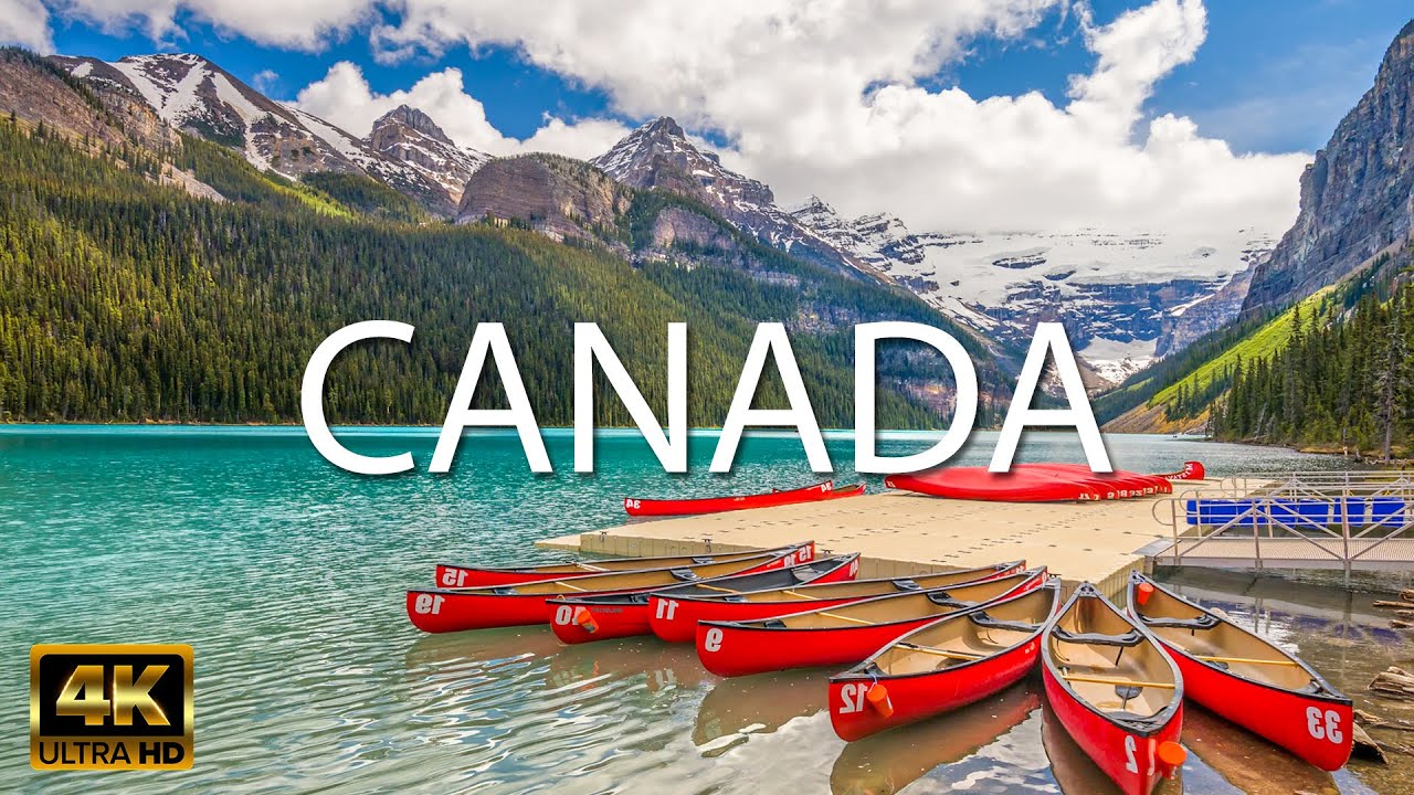FLYING OVER CANADA (4K UHD) - Amazing Nature Scenery with Relaxing ...
