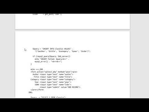 Standard HTML form | HTML, mysql, PHP - YouTube