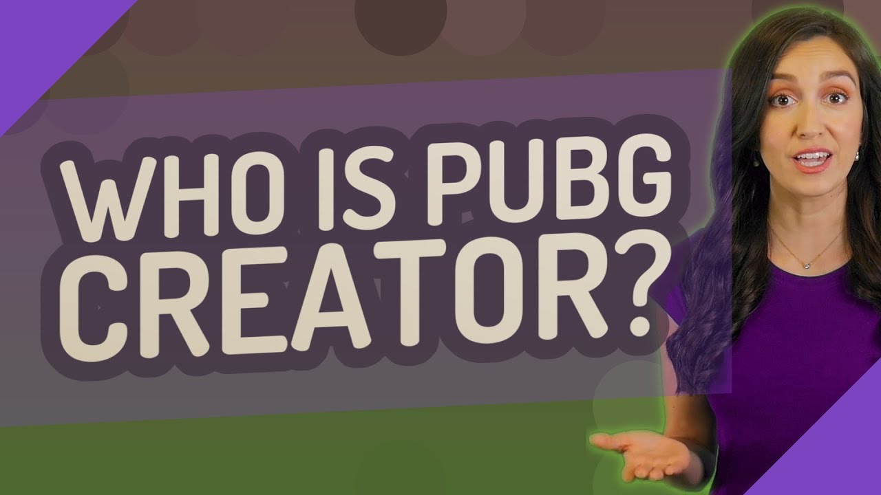 Who is PUBG creator? - YouTube