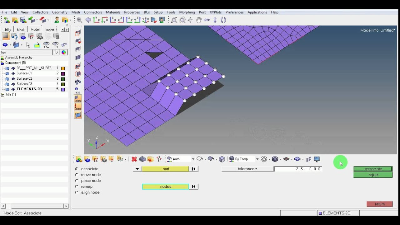 Hypermesh Edit Nodes Grs Youtube