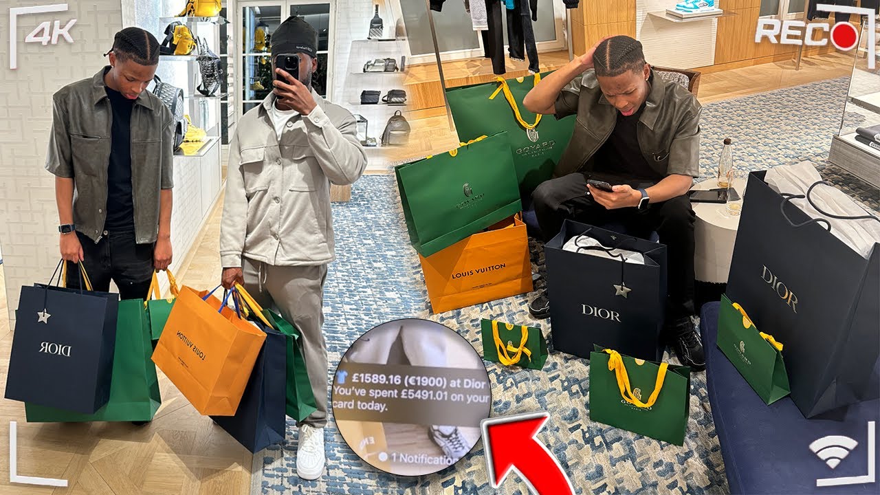 LONDON BOYS SHOPPING SPREE IN PARIS🇫🇷 * LV, DIOR, GOYARD & MORE🤑* - YouTube