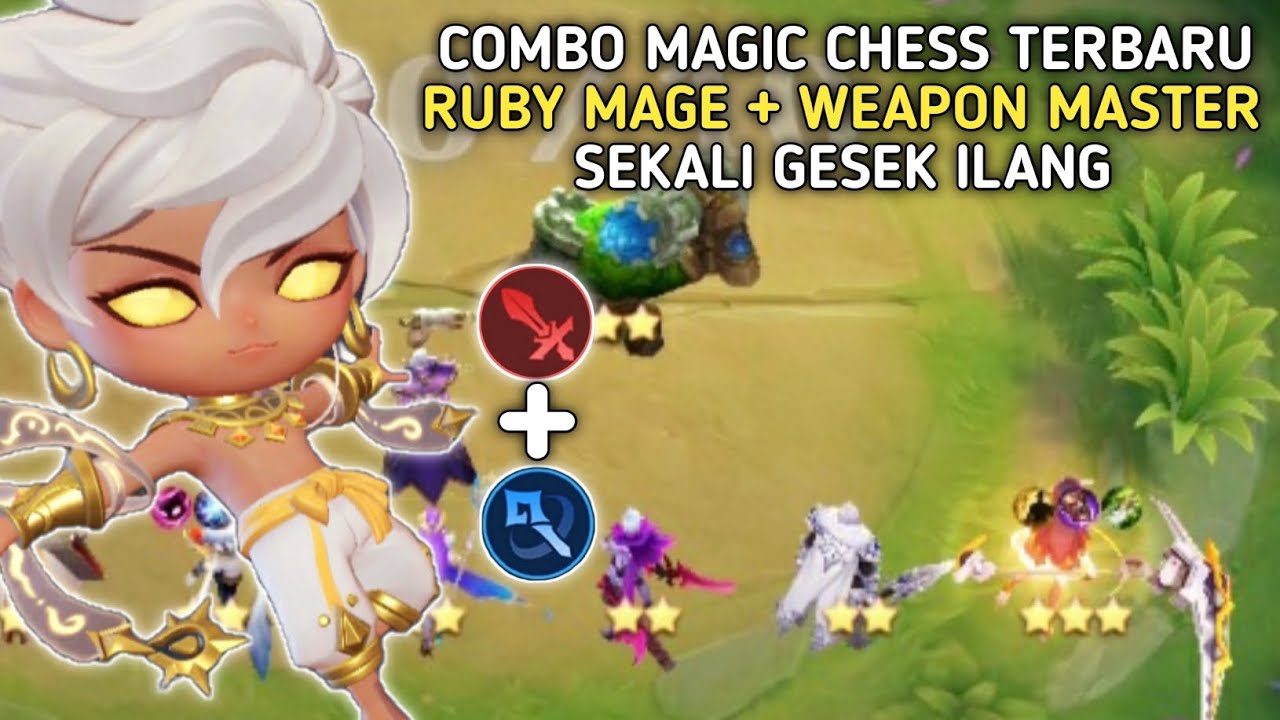 VALE SKILL 1 RUBY MAGE + WEAPON MASTER SEKALI GESEK ILANG‼- magic chess ...