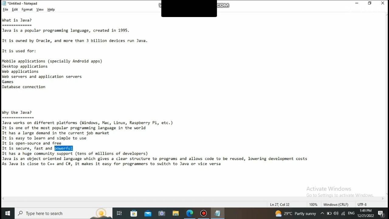 What Is Java Java In Tamil Learnjava Javaforbeginners Youtube