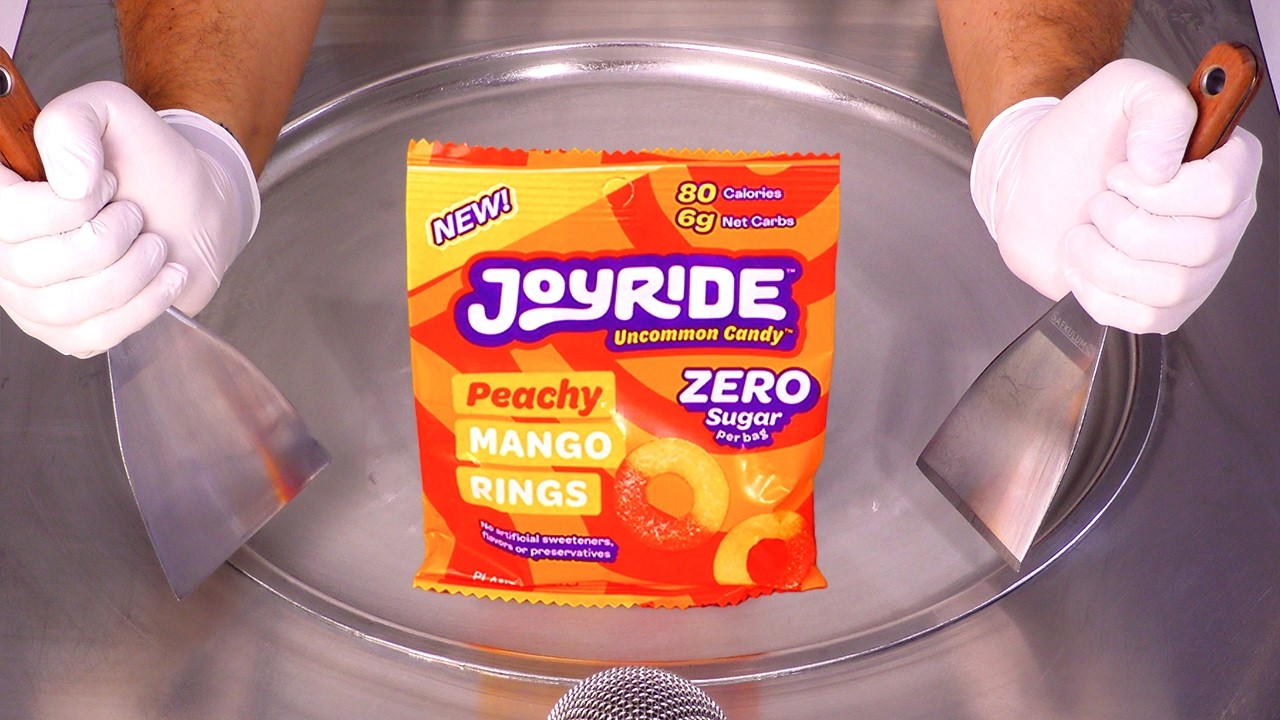 Transforming Joyride Peachy Mango Rings into Satisfying Ice Cream Rolls ...