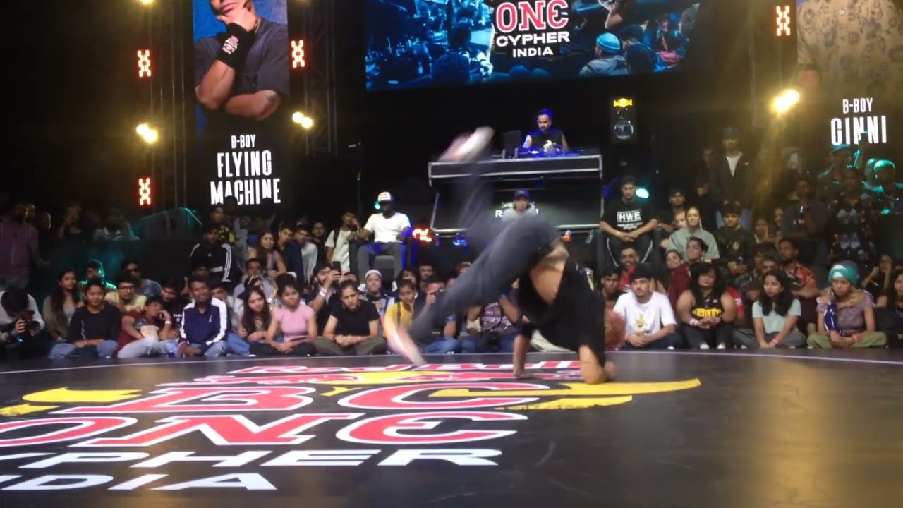 B-Boy Flying Machine Vs B-Boy Ginni || Top -4 || Redbullbcone India ...
