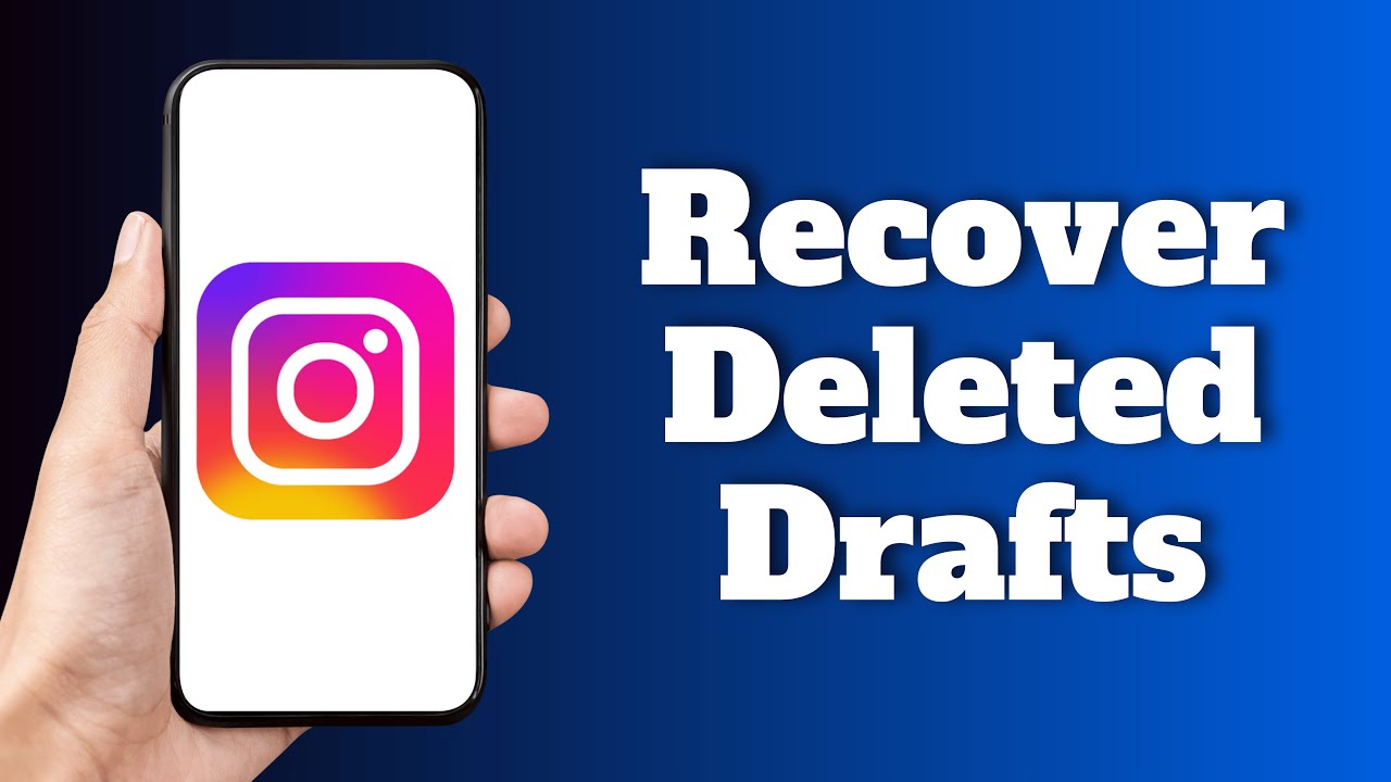 How to Recover Deleted Drafts on Instagram - YouTube