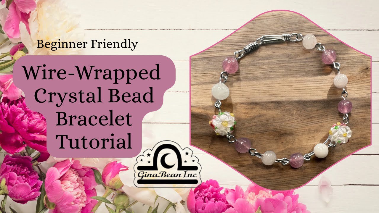 Simple Beginner-Friendly Wire Wrapped Beaded Bracelet Tutorial - YouTube