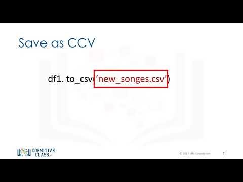 Module 4.4 - Working with and Saving data with Pandas | Python for Data Science | Learn with ...