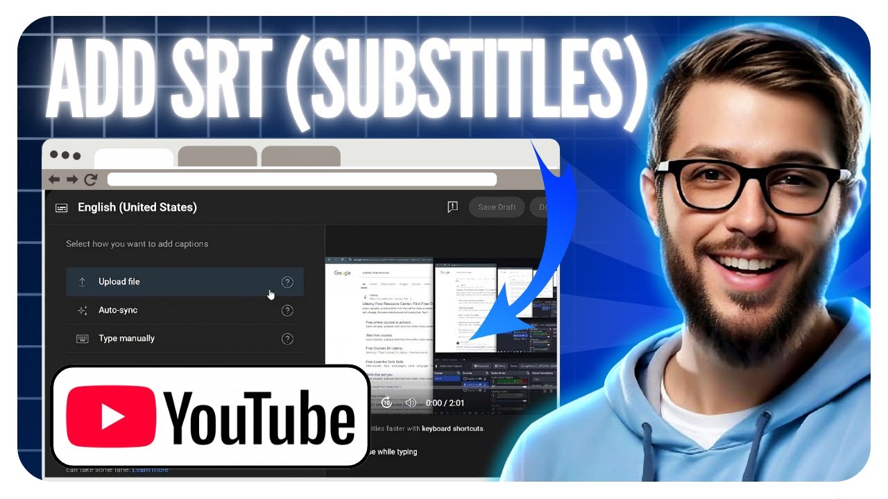 How To ADD SRT FILE To YouTube Video (SUBTITLES) (2025) - YouTube