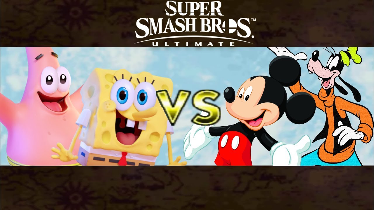 Mii Battle Ultimate: SpongeBob & Patrick vs. Mickey & Goofy - YouTube