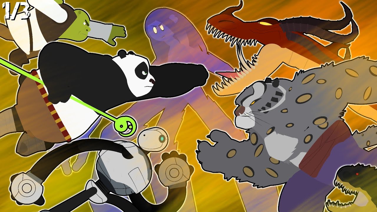 Dreamworks battle royale part-1 (Stick nodes pro) #dreamworks#shrek# ...