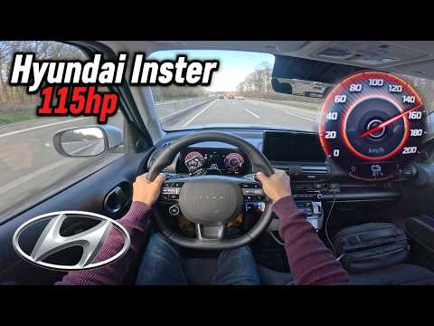 2024 Hyundai Inster (115 hp) | TOP SPEED on the German Autobahn POV