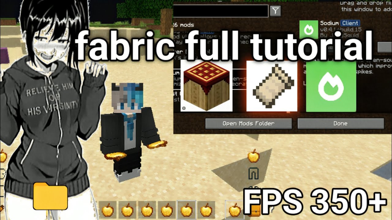 How to setup fabric full tutorial | beast fps boost mods | how to add ...