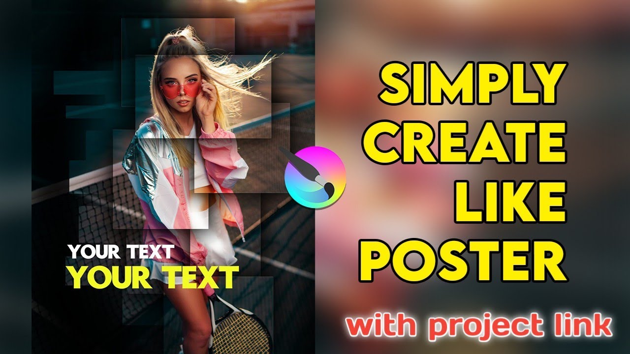 Simply create like poster | KRITA | with download link - YouTube