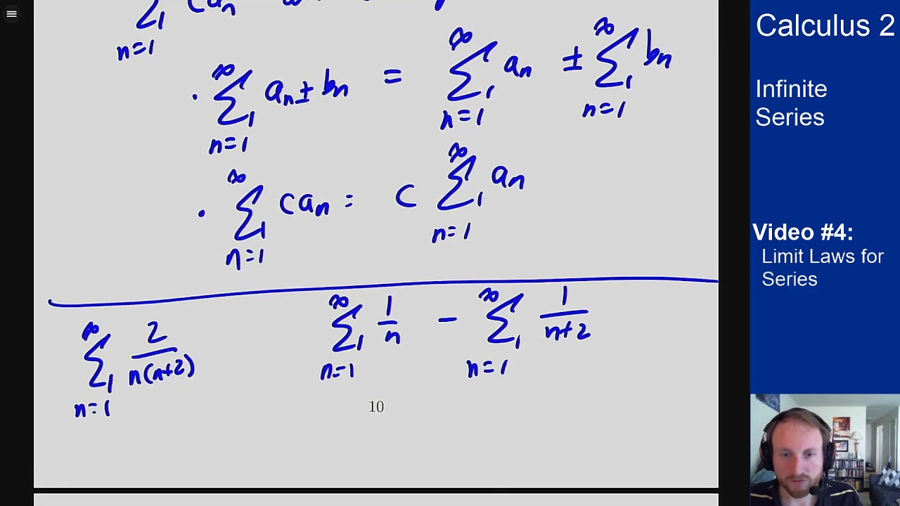 Infinite Series - Video 4 - Limit Laws for Series - YouTube