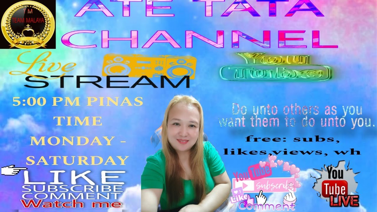 ATE TATA CHANNEL #livestream 194 #paangatprogram - YouTube