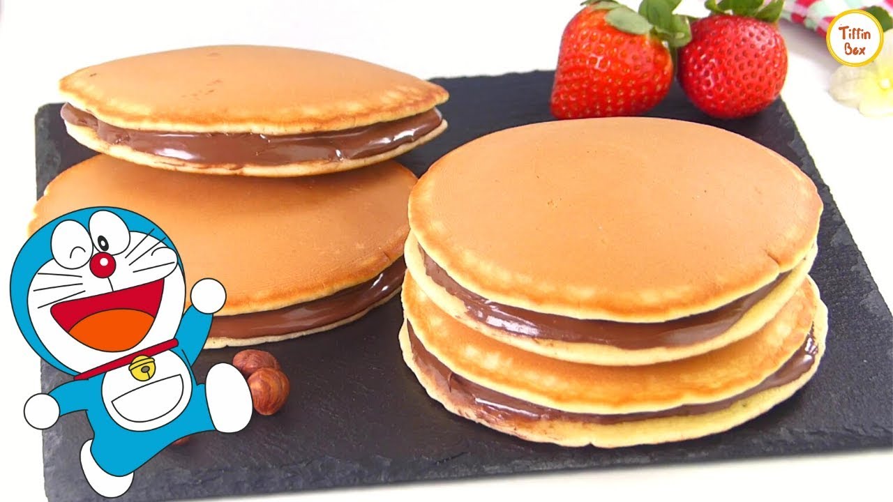 Kid's Favorite Dora Cakes / Dorayaki / Dora Pancakes recipe by Tiffin ...